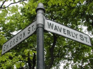 Classic Brookline Street Signs Street Name Sign Types | High Street ...